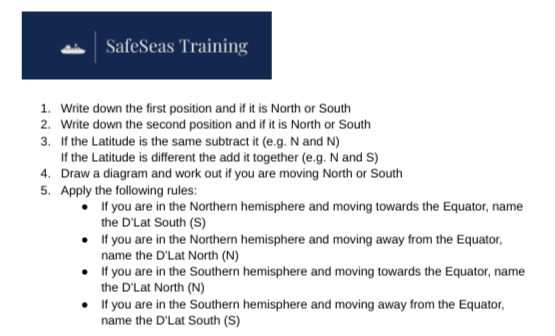 How to Calculate Courses and Distances at Sea – SafeSeas Training